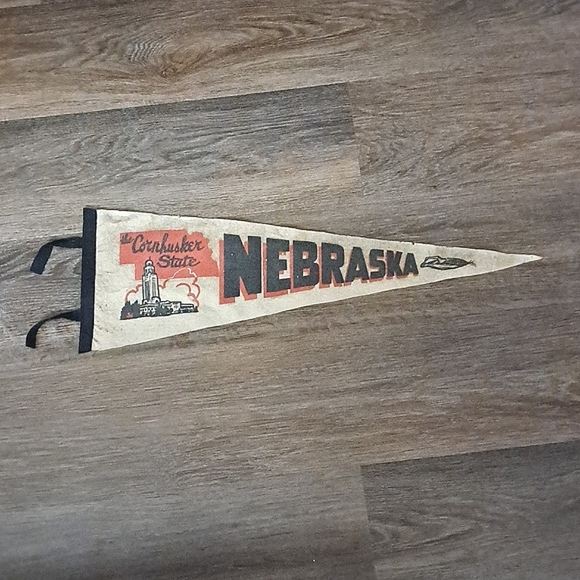 Accents | Vintage Nebraska Corn Husker Pennant | Poshmark